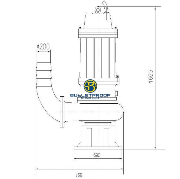 280 m3/h submersible electric slurry pump in Brazil - Bulletproof Pump